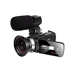 Camera 4K Video Camera 48MP 18X Digital Zoom Camera for Vlogging 10 Reflectors 3.0 Degrees Video Camera Digital Camera (Size : Srandard, Color : Green)