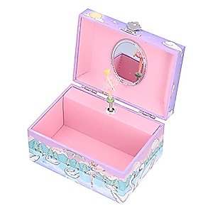 Musical Jewelry Box, Christmas Gift Exquisite Unique Music Storage Box for Organizing Small Daily Items for Birthday Gift(F Music Box)