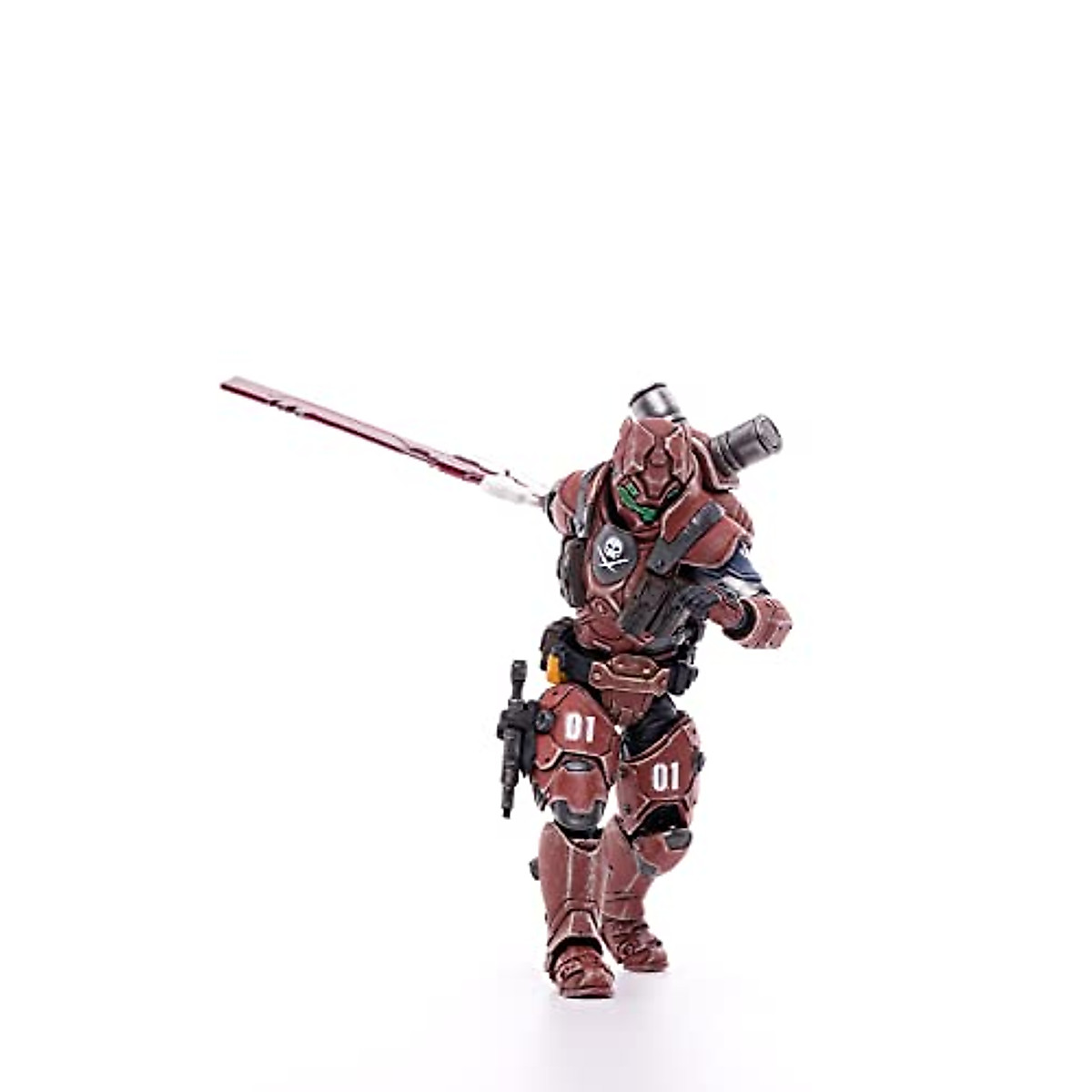 JoyToy 01st Legion Actions Figures Model Doll Collection Ornaments Home Decoration Birthday Gifts (Red Blade)