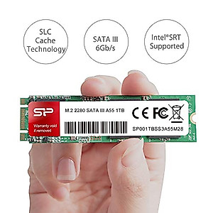 Silicon Power 1TB A55 M.2 SSD SATA III Internal Solid State Drive 2280 SU001TBSS3A55M28AB