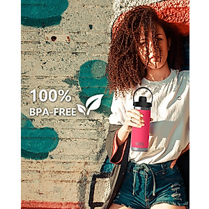 ALIENSX Spout Lid for Yeti Rambler Water Bottles, BPA Free, Ideal Chug Cap for Yeti Tumbler 18/26/36/46/64 oz, Replacement Lids with Screw Cap and Flexible Handle