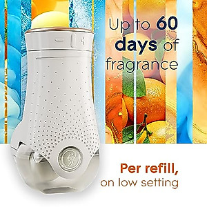 Glade PlugIns Refills Air Freshener Starter Kit, Scented and Essential Oils for Home and Bathroom, Coastal Sunshine Citrus, 4.02 Fl Oz, 2 Warmers + 6 Refills