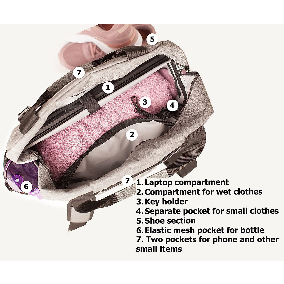 NATI LINE Yoga Mat Backpack. New zipper, more stronger and durable! Yoga mat carrier. Yoga backpack with Adjustable elastic straps to hold Yoga Mats. Multi Purpose bag For Office, Yoga, Travel and Gym