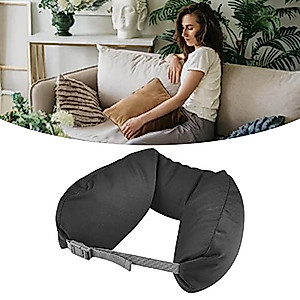 BVCED Neck Pillow, Portable Comfortable U Shaped Neck Cushion, Travel Pillow for Airplanes, Car, Camping, Office, School, Head Neck Pillow Soft Sleep Desk Nap Pillow with Breathable Cover