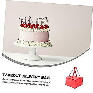 Unomor Zip Ties Outdoor Insulation Bags Zip Ties Outdoor Insulated Bag Insulated Grocery Bags Portable Insulation Bag Non-woven Fabric Storage Bags Pizza Food Delivery Storage Bag