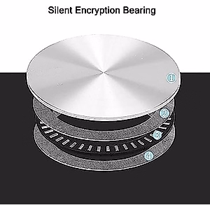 VERDDE Tempered Glass Lazy Susan 20in 30in Turntable 360 Degree Swivel Round Dining Table Large Tabletop Serving Plate - 360 Degree Swivel (Size : 70cm/28in)