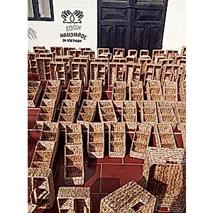 Three Compartment Basket made from Water Hyacinth - Made in Vietnam