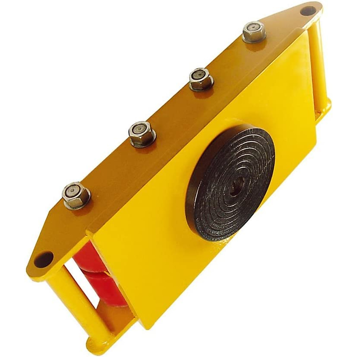 ZXMOTO Heavy Duty Machine Dolly Skates Industrial Machinery 12T 26400lbs,4pcs Machinery Mover Cargo Trolley with Steel Rollers Cap 360 Degree Rotation