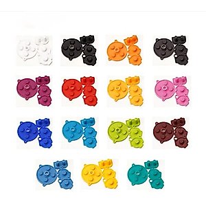 Soft Silicone Conductive Rubber Button Pad for Gameboy Advance GBA Replacement (Black)