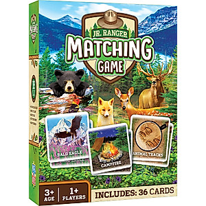 MasterPieces Kids Games - Jr Ranger Matching Game - Game for Kids and Family - Laugh and Learn