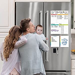 Newborn Baby or Toddler Log Tracker Whiteboard - Reusable Daily Planner Chart to Log Feeding Food, Sleep&Naps, Diaper Change and Daily Activities - for New Parents,Nanny, Babysitter