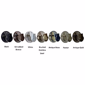 Urbanest Set of 2 Inside Mount Brackets for 1 1/8-inch to 1 1/4-inch Curtain Rods, Bronze