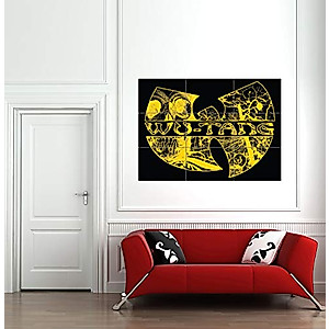 Doppelganger33 LTD Wu Tang Hip Hop Rap Clan Custom Work Wall Art Multi Panel Poster Print 50x35 inches