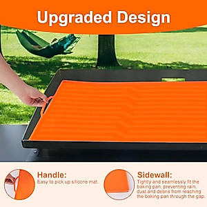 HMGES Silicone Griddle Mat for Blackstone 22inch Grill,Food Grade Reusable Protective Cover for Blackstone 22" Grill Top,Upgraded Thickened Protect Griddle From Dirt&Rust for All Season
