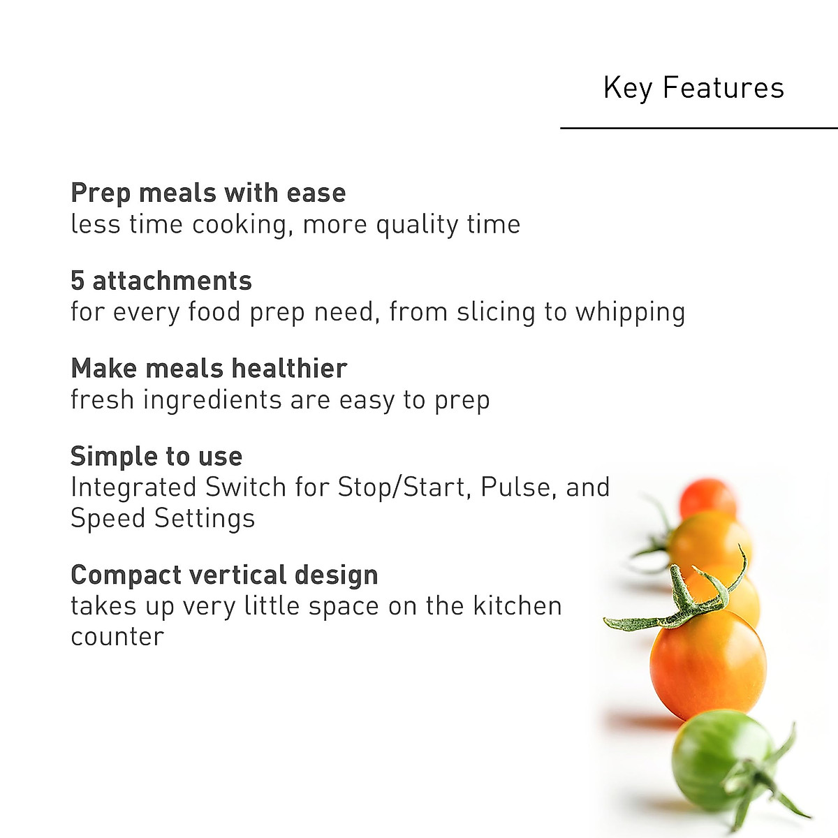 Panasonic Food Processor, Electric Vegetable Chopper for Speedy Food Prep, 5 Attachments to Shred, Whip, Mince, Chop, Grind, Knead, Shred, and Slice, with 10-cup Bowl Capacity - MK-F511