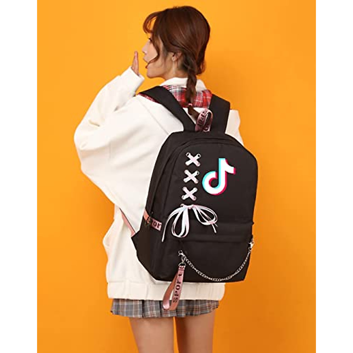 Backpack for Girls Middle Student Bookbag 15.6" School Bag Women Casual Daypack