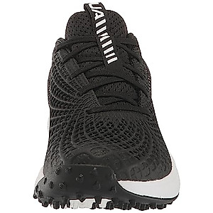 Under Armour Women's Glyde 2.0 Turf, (001) Black/Black/Metallic Silver, 9, US