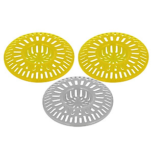 Shower Hair Catcher 3 inches - Pack of 2 - Kitchen Drain Stopper - Sink Basket Trap - Bathtub Protector Bath StrainerÊ