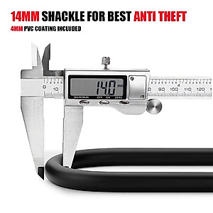 USHAKE Combination U Lock + Bike Water Bottle Cages