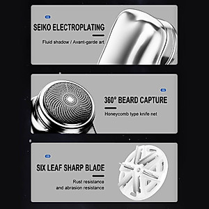 Mini Shaver Portable Electric Shaver,Magic USB Mini Shaver Electric Razor for Men,Pocket Portable Electric Shave, Rechargeable Travel Razors for Men Electric Shaver for Shaving Face (Black)