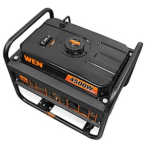 WEN GN4500 4500-Watt 212cc Transfer Switch and RV-Ready Portable Generator, CARB Compliant, Orange/Black