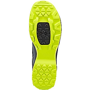 Giro Gauge Men Clipless Mountain Bike Shoes - Dark Shadow/Citrine Green Cover (2020), 47