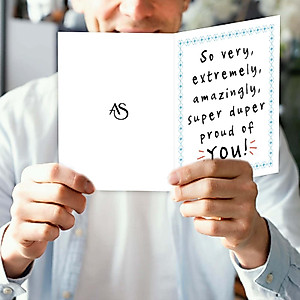 Asmallgf Proud of You Card for Him Her, Congratulations Gifts, New Job Card, Promotion Gifts for Women Men, Graduation Card for Friends, You Did It