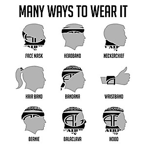 Army 82nd Airborne Division Unisex Seamless Neck Gaiter Face Mask,Multi Purpose Face Cover Neck Scarf, Outdoors Fishing Turban Balaclava,Windproof Dust&UV Sun-Protection for Bandana