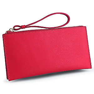 YALUXE Wristlet for Women Clutch Slim Genuine Leather Wallet