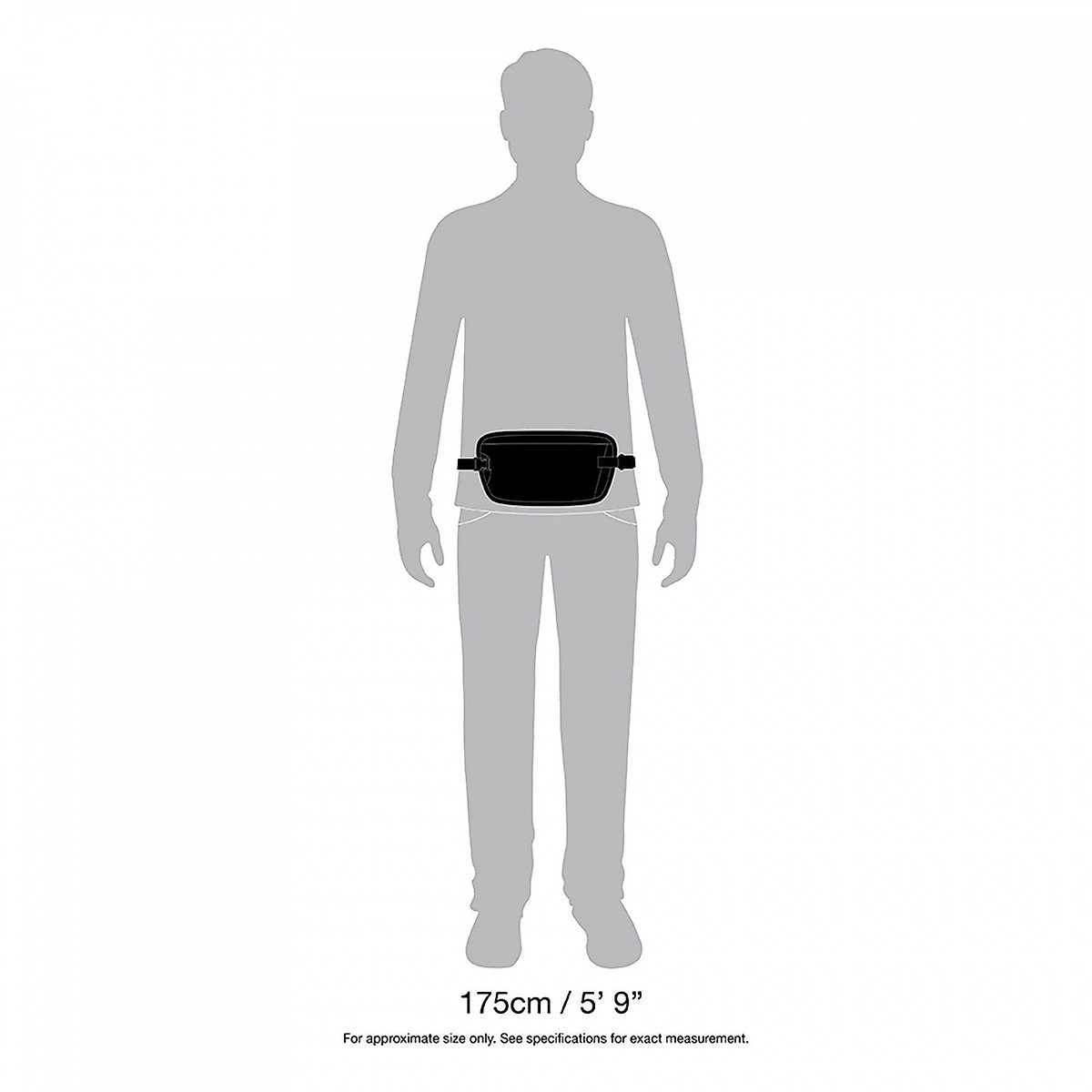 Pacsafe Coversafe X100 Anti-Theft RFID Blocking Waist Wallet, Black