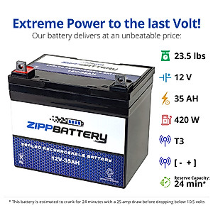 U1 12V 35AH Yamaha Rhino Utility Vehicle UTV Battery