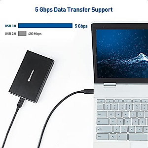 Cable Matters USB C to USB C Monitor Cable 6 ft / 1.8m with 4K 60Hz Video Resolution, 100W Power Delivery, and 5Gbps USB-C 3.1 Gen 1 Data Transfer