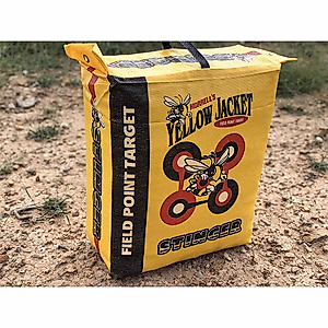 Morrell Yellow Jacket 19lb Portable Adult Field Archery Bag Target with HME Products Bowhunting Archery Range Practice Shooting 30in Bag Target Stand