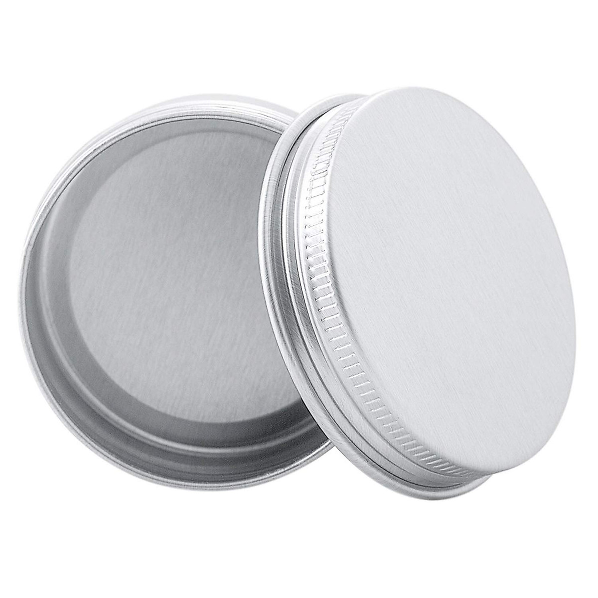6 Ounce Aluminum Cans 180 mL Screw Lid Metal Storage Tins Containers for Storing Spices, Candies, Lip Balm, Candles, 12 Pcs.