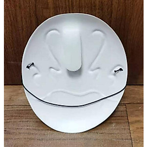 MEIFNG Rimuru Tempest Cosplay Mask+Pin,PVC Cosplay Mask with Role's Pin for Halloween (29-A), White, 165mm*208mm