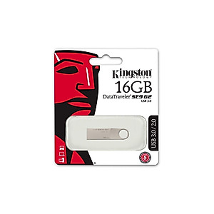 Kingston 16 GB DataTraveler SE9 G2 USB 3.0 Flash Drive (DTSE9G2/16GB)