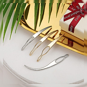 4 Pieces Sisterlock Retighten Tool, Dreadlock Tool for Hair, Dreadlock Crochet Needle, Loc Needle for Dreads, Dread Crochet Needle for Hair Extensions Styling Tools Loc Maintenance (Gold, Silver)