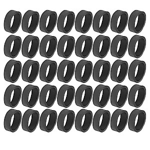 VBESTLIFE 40pcs Fishing Rod Rings,Fishing Rod Ring Silicone Winding Check Decorating Ring Trim Adapter for Fishing Rod Building/Repairing/Maintaining(20MM) Fishing Tools and
