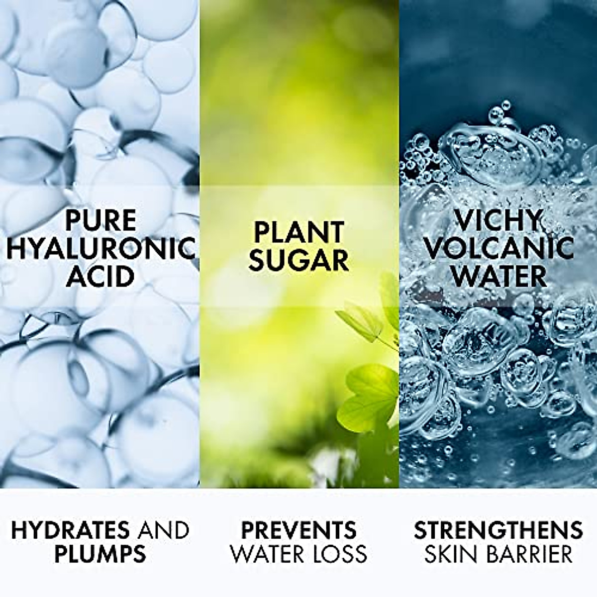 Vichy Aqualia Thermal Mineral Water Gel Moisturizer for Face with 97% Natural Origin Hyaluronic Acid, Dermatologist Recommended for 48-hr Hydration, Mineral Oil & Paraben-Free, 1.69 Fl. Oz