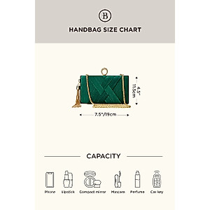 BABEYOND Clutch Purses for Women - Evening Bag Tassel Pendant Clutch for Bride Party Prom Wedding