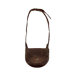 Hide & Drink, Hip and Shoulder Bag Handmade from Full Grain Leather (Bourbon Brown)