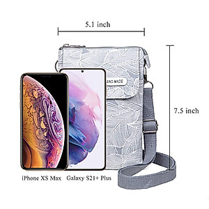 Canvas Small Crossbody Bags Cell Phone Purse Wallet Shoulder Bag for Women Teen Girls