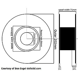 IC3D Grey 2.85mm PLA 3D Printer Filament - 1kg Spool - Dimensional Accuracy +/- 0.05mm - Professional Grade 3D Printing Filament - Made in USA