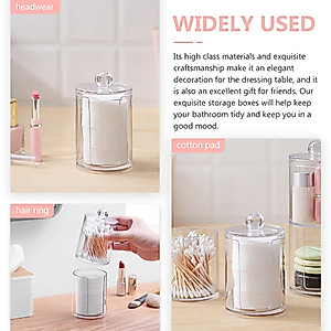 Lucaidian 2Pack Holder Dispenser for Cotton Ball Cotton Swab Cotton Round Pads - Suitable for Storing Small Items