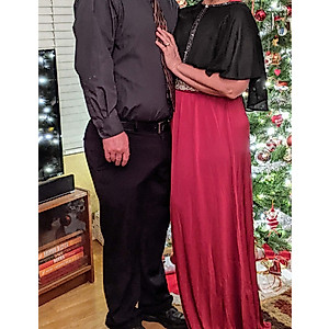 Rheane Shawls and Wraps for Evening Dresses Black Shawl Shawls and Wraps for Evening Dresses Formal Shawls and Wraps for Weddings Formal Shawl Shawl for Women (Black)