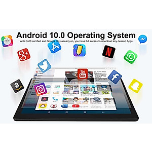 Veidoo Android Tablet 10 inch, 2GB RAM 32GB Storage, Tablets 10.1'' IPS HD Touch Screen, Quad-Core, Dual Camera, Bluetooth, WiFi, 3G Phone Call Tablet PC with Dual Sim Card, Google Play Store
