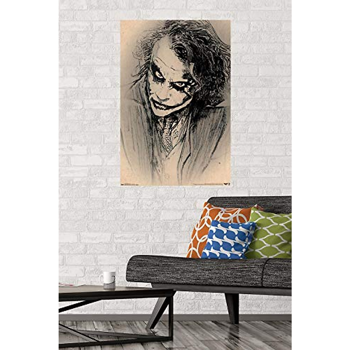Trends International The Dark Knight Sketch Wall Poster 22.375" x 34"