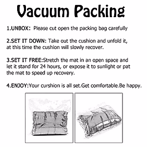 Chair Cushions for Dining Chairs 6 Pack - Thickening European Style Kitchen Chair Cushions Set of 6 with Ties, Flower U-Shaped Tufted Chair Cushions for Kitchen Sofa Office Room Decor