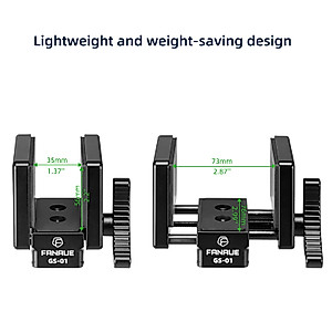 FANAUE GS-01Arca Swiss Rifle Saddle Mount, Hunting Tripod Clamp with Quick Release Plate, Shooting Tripod Rest, Enhanced Accuracy Ball Head & Adapter for Hunting and Shooting