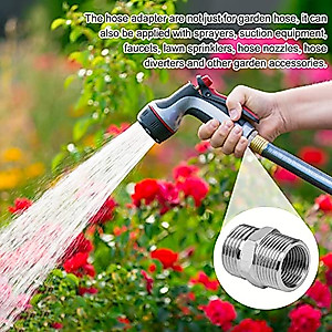 Stainless Steel Garden Hose Adapter Convert to x 3/4" Male NPT SUS304 Hose Connector Garden Hose Fitting-2Pack